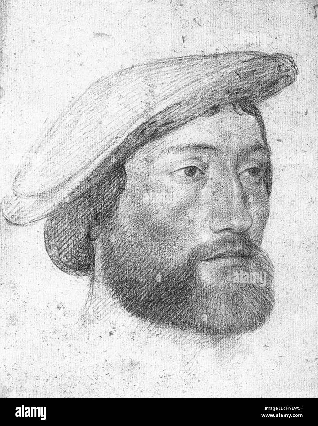 Jean Clouet Portrait of Jean de Dinteville, Seigneur de Polisy WGA5084 ...