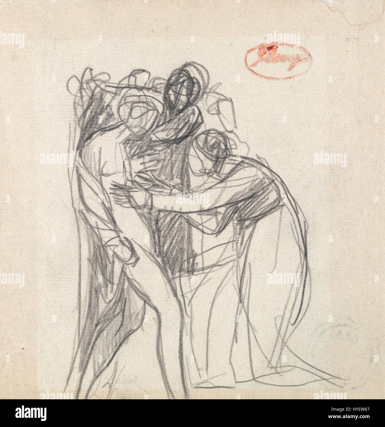 'Canidia and the Youth' by George Romney depicts a moment from ...