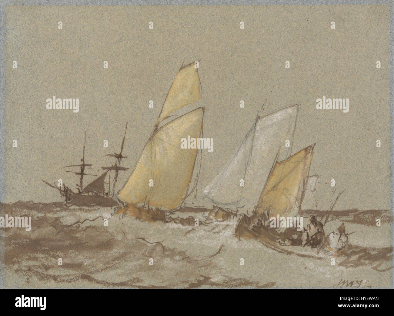 *Shipping* by Joseph Mallord William Turner, one of Britain's most ...