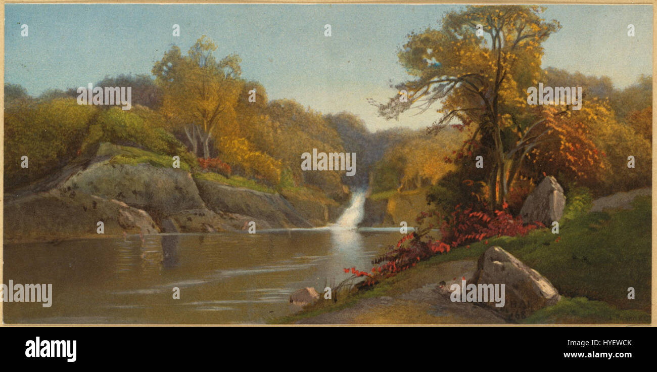 Waterfall (Boston Public Library Stock Photo - Alamy