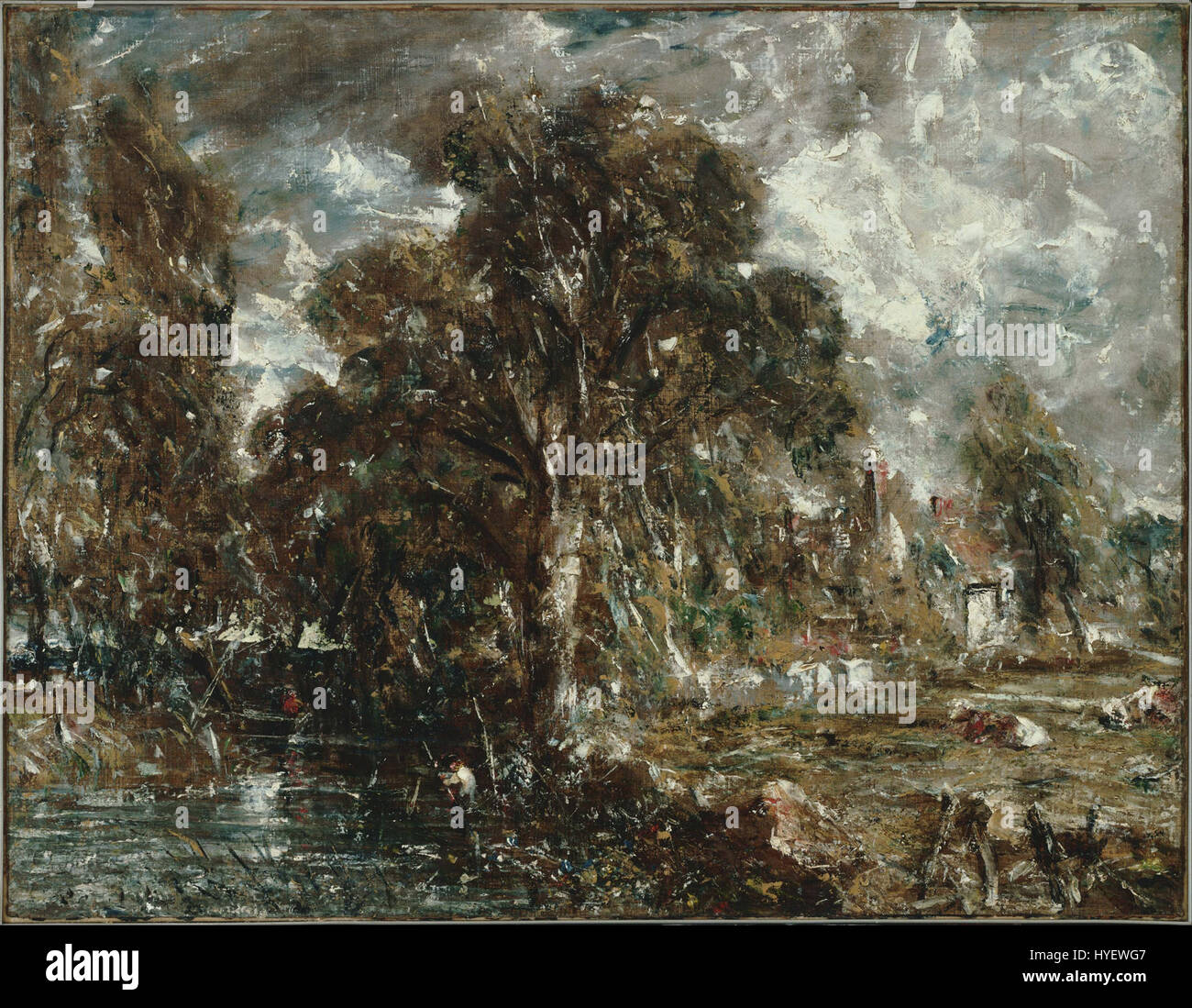 'On the River Stour' is a painting by John Constable, capturing the ...
