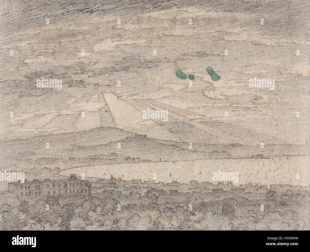 John Robert Cozens’ 'Naples from Sir William Hamilton's Villa, Portici ...