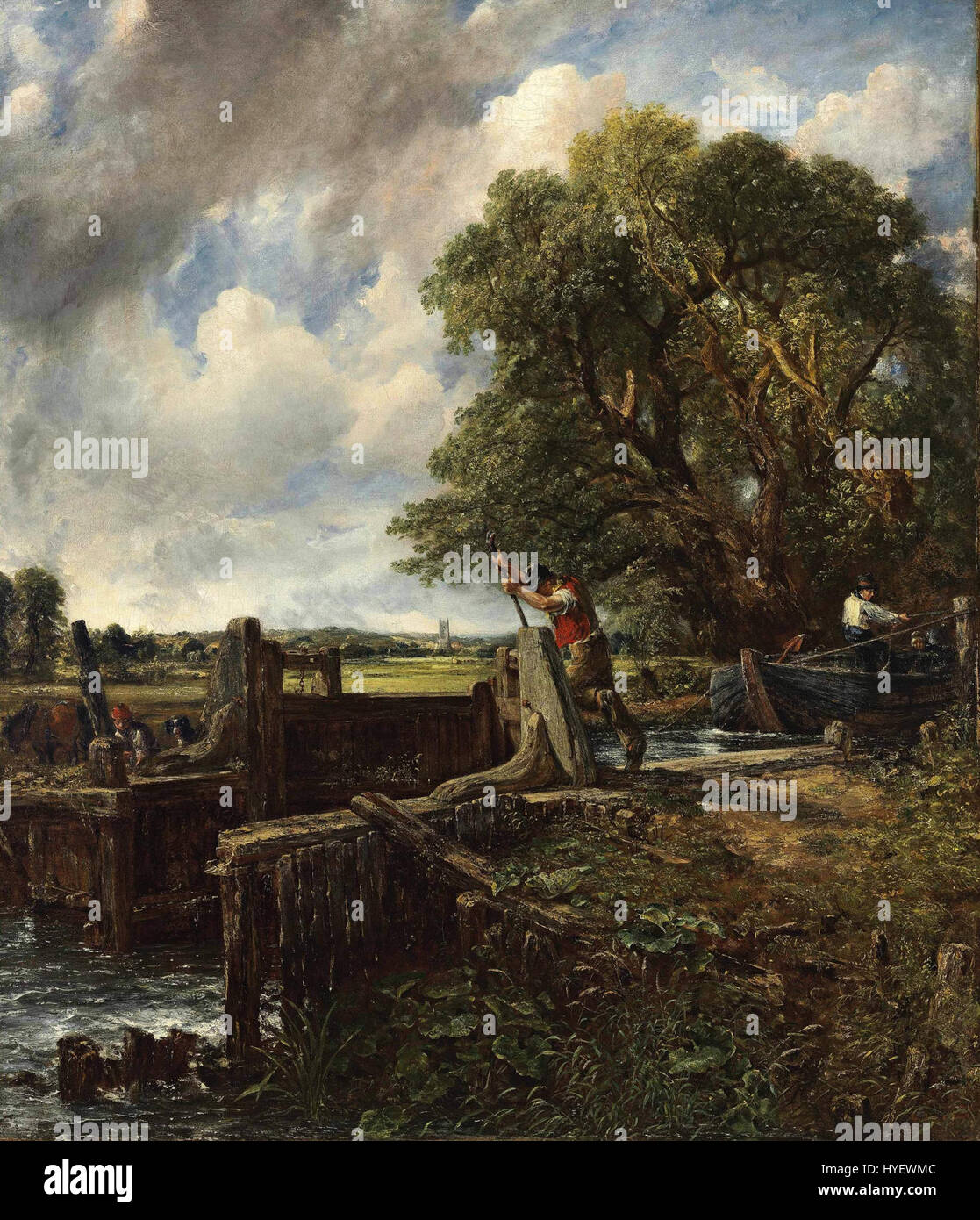 Constable a boat passing a lock hi-res stock photography and images - Alamy