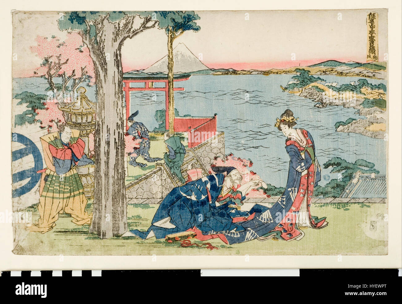 This woodcut by Katsushika Hokusai is a classic example of Japanese ...