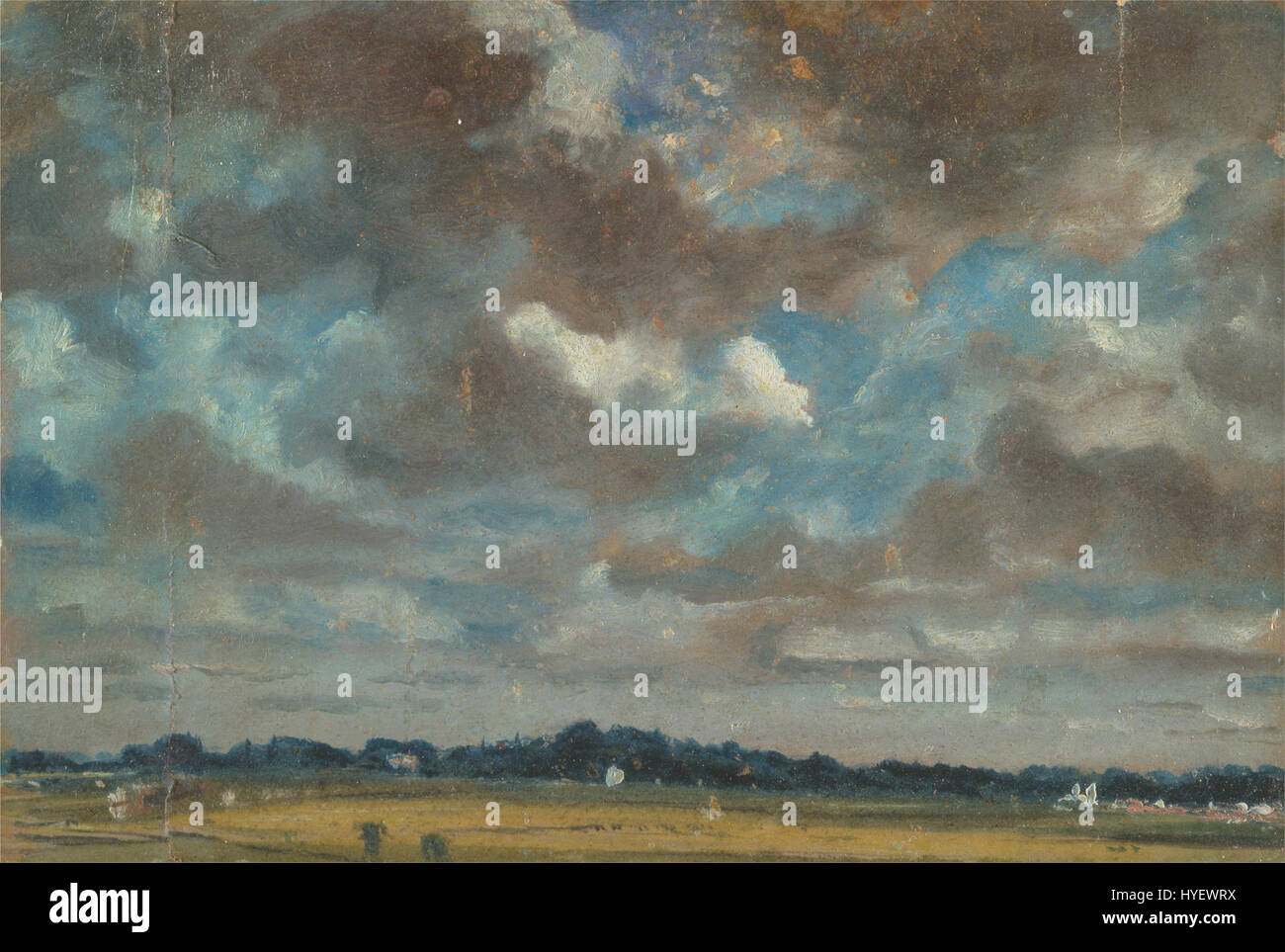 John Constable’s 'Extensive Landscape with Grey Clouds' captures a ...