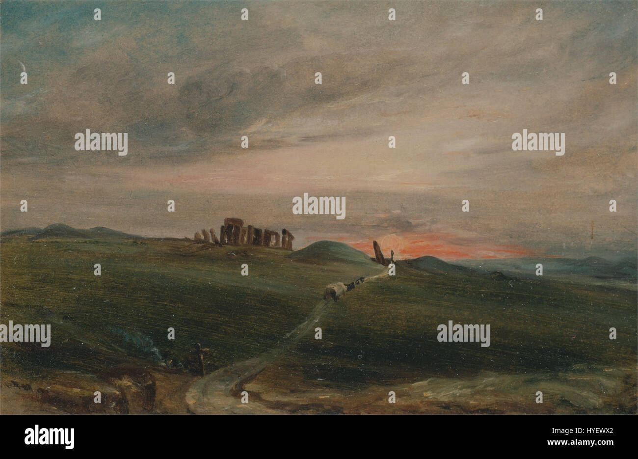 John Constable’s 'Stonehenge at Sunset' portrays the iconic stone ...