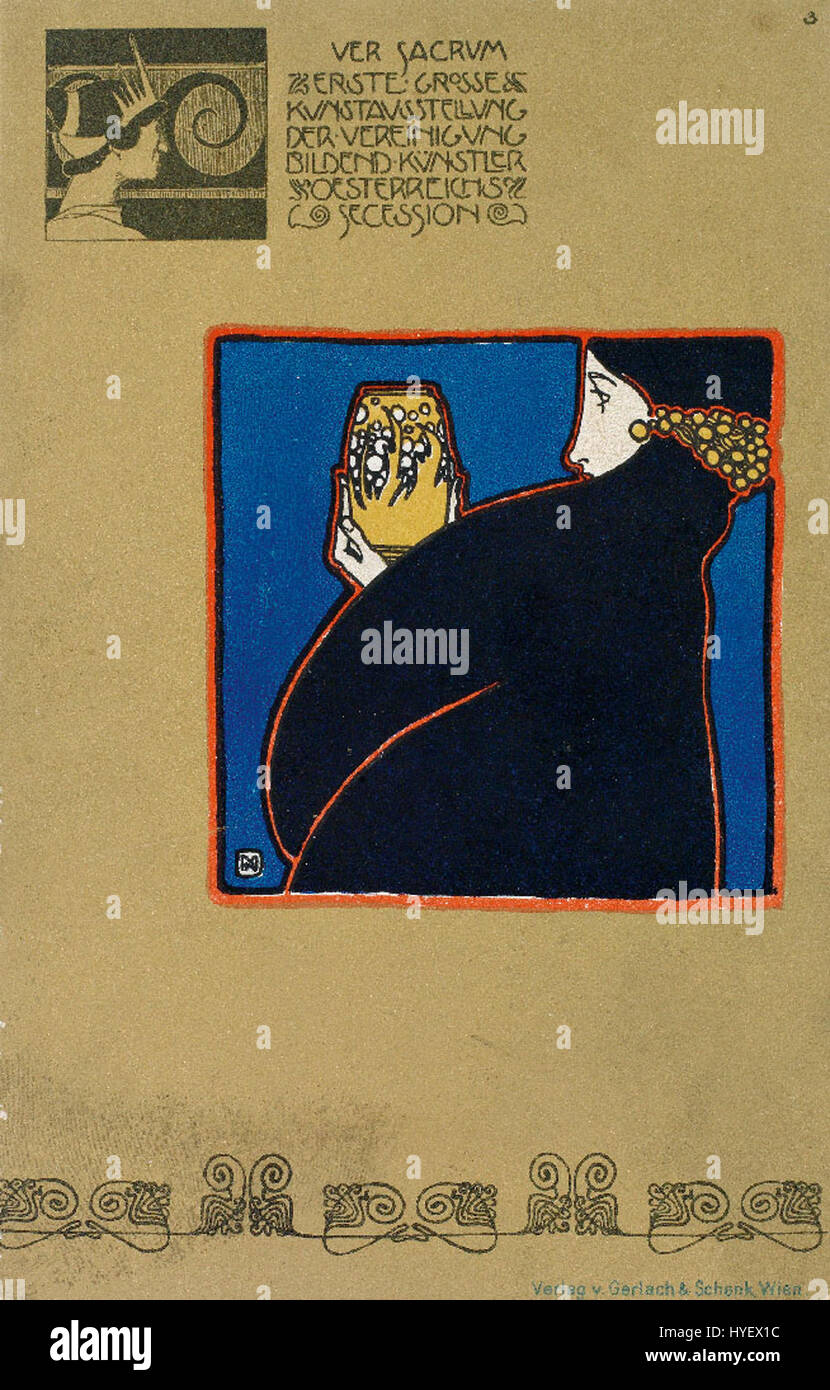 This postcard by Koloman Moser, created for the magazine *Ver Sacrum ...