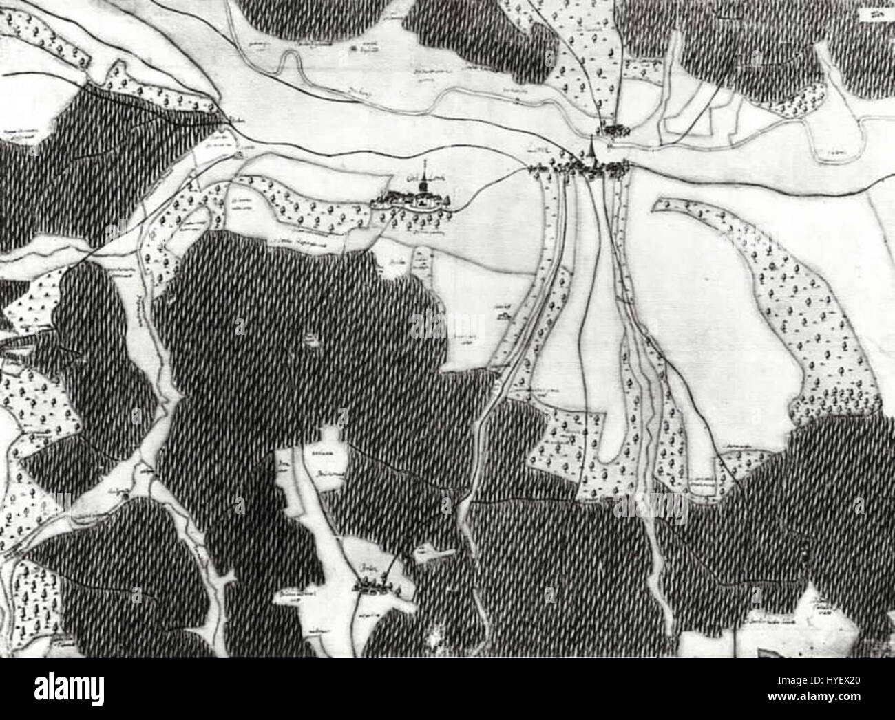 The Kiesersche Forstkarte Nr. 258 Lorch is a detailed forest map from ...