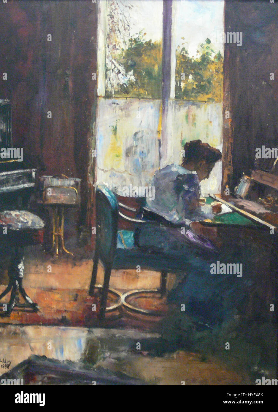 Lesser ury frau am schreibtisch 1898 hi-res stock photography and ...