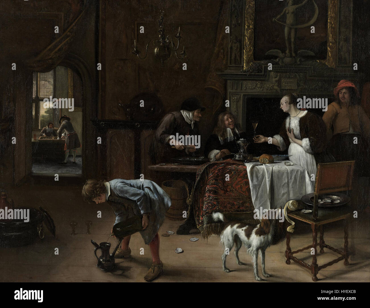 Jan Havicksz. Steen's 'Easy come, easy go' portrays scenes of everyday ...