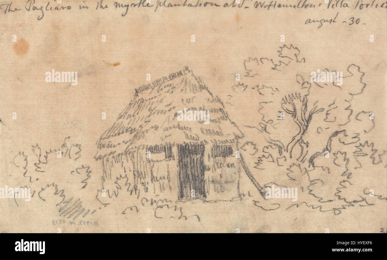 John Robert Cozens The Pagliaro in the Myrtle Plantation at Sir William ...