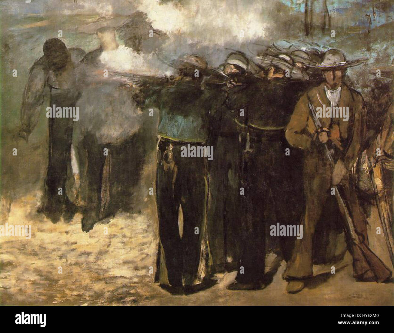 Manet, Edouard The Execution of Emperor Maximilian, 1867 Stock Photo ...