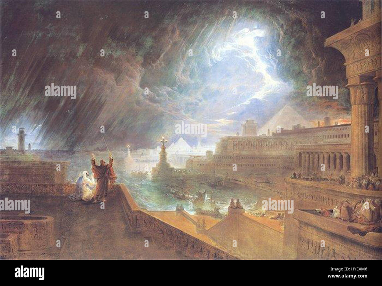 John Martin's 'The Seventh Plague' (1823) depicts a dramatic and ...