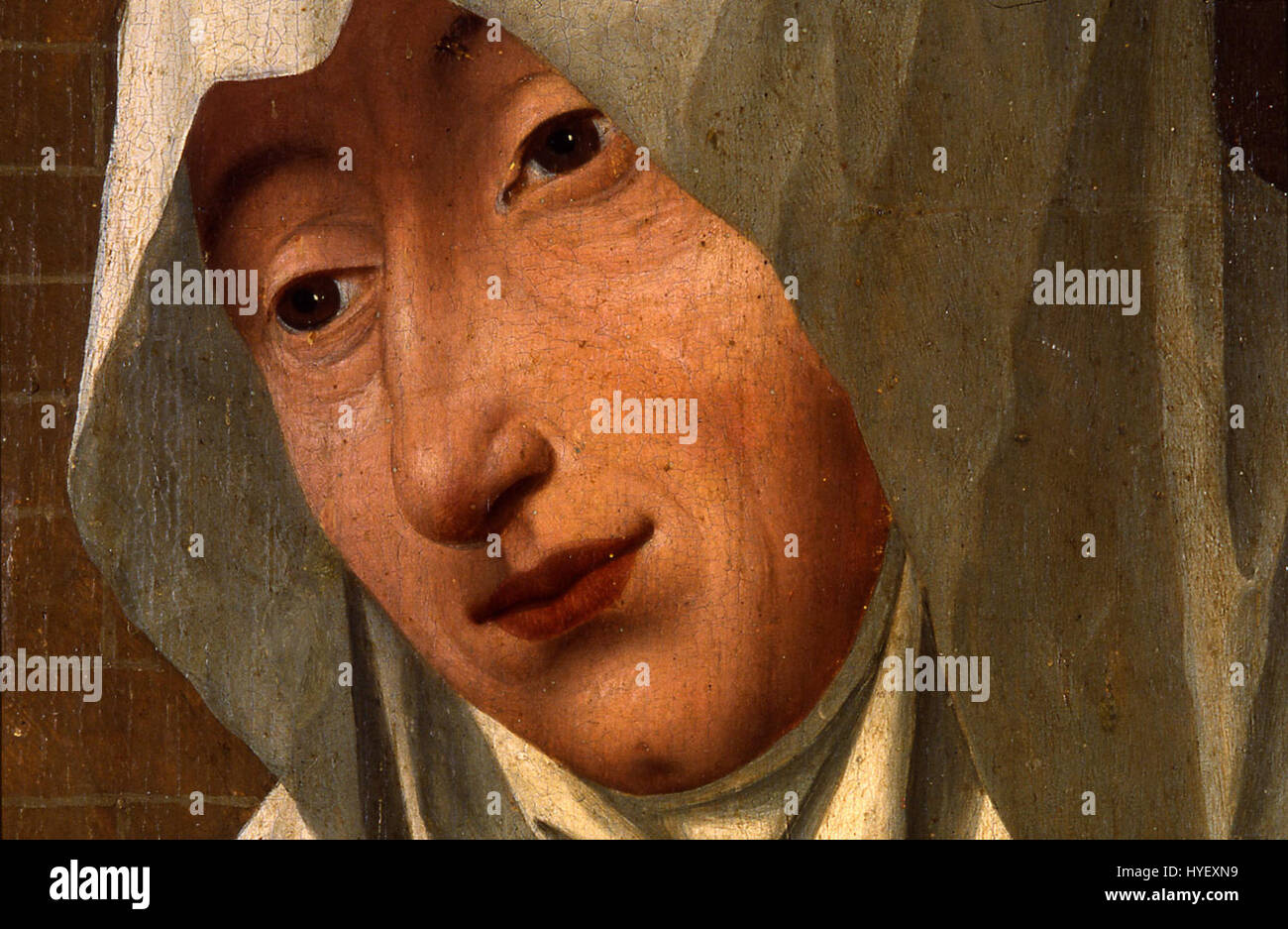 The 'Santa Isabel' detail from the Master of the Morrison Triptych ...