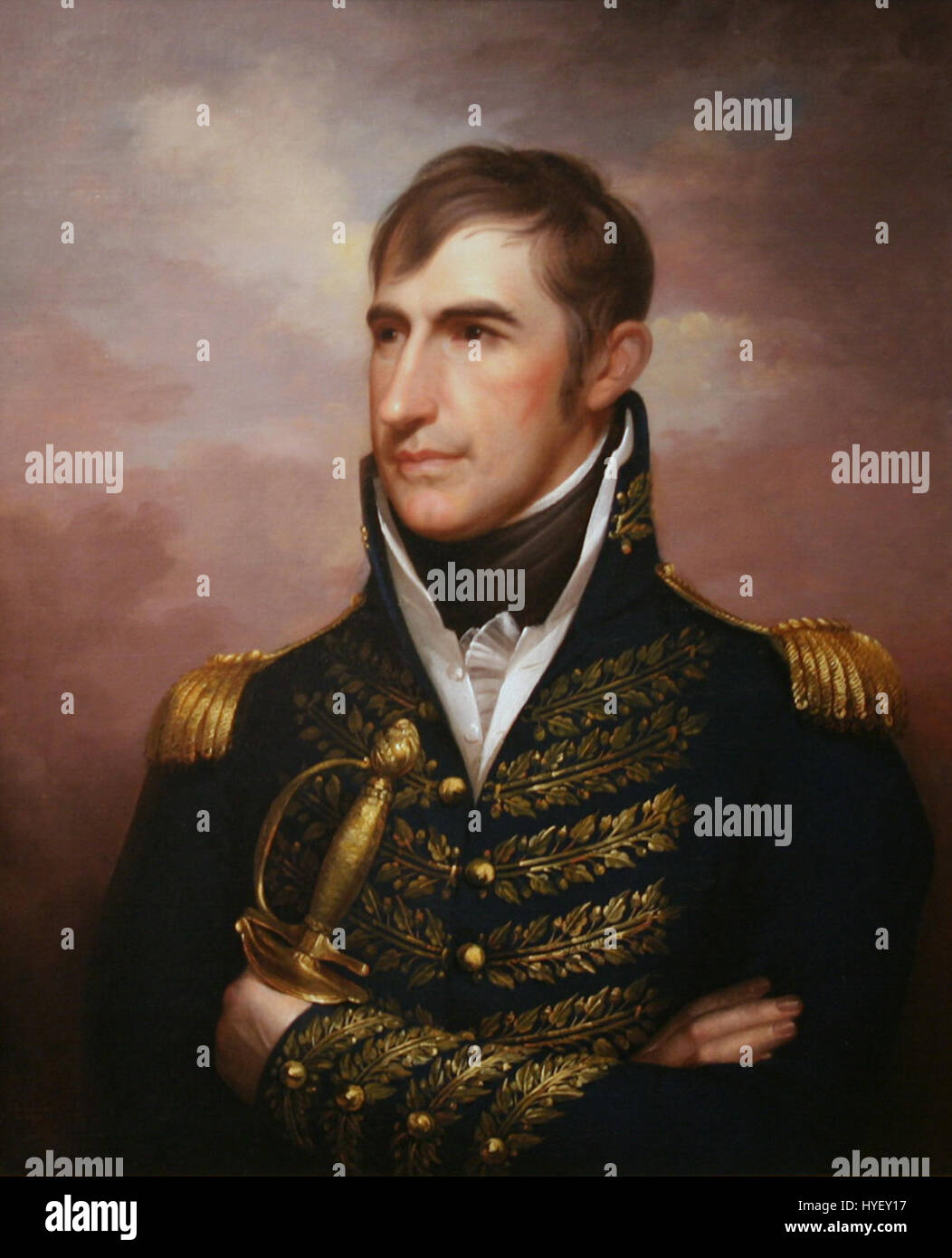 This portrait of William Henry Harrison, painted by Rembrandt Peale ...