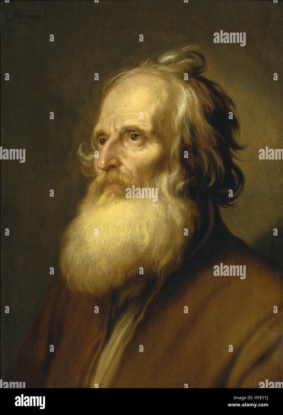 'Old Man' by Abraham Bloemaert is a portrait painted in the 17th ...