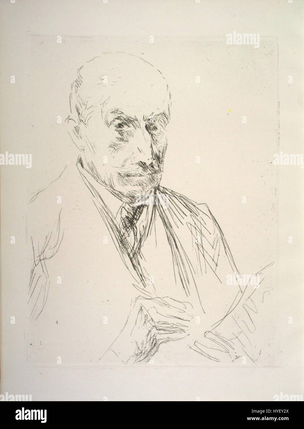 Max Liebermann's 'Selbstbildnis' (Self-Portrait) from 1922 captures the artist’s introspective ...