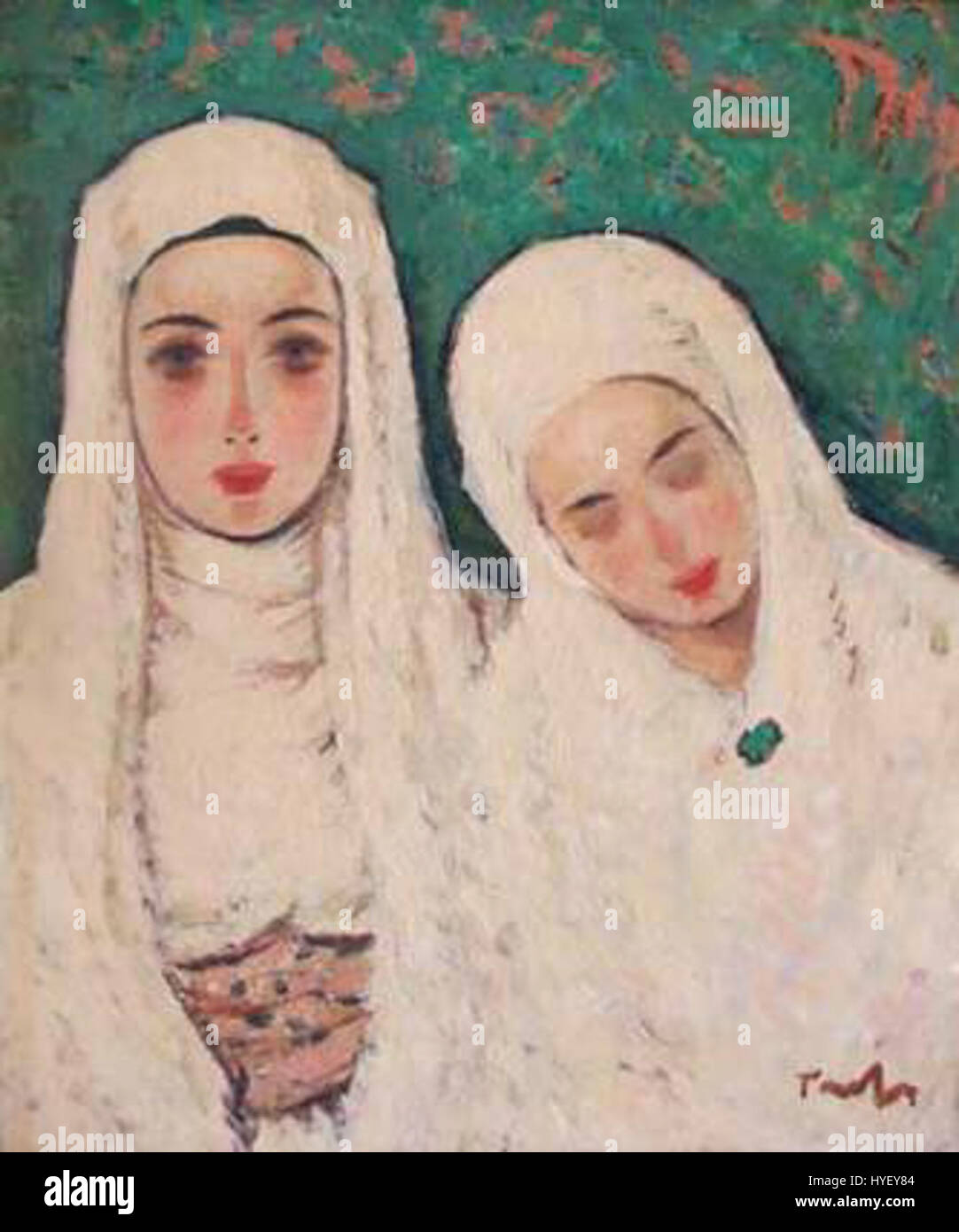 Nicolae Tonitza’s 'Călugărițe' (Nuns) is a painting that captures the ...