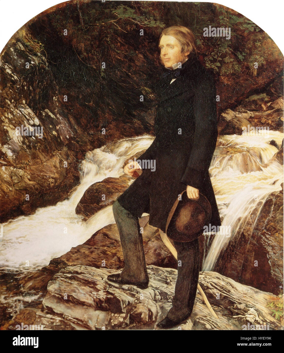 The painting 'Millais Ruskin' is a notable portrait by the British ...