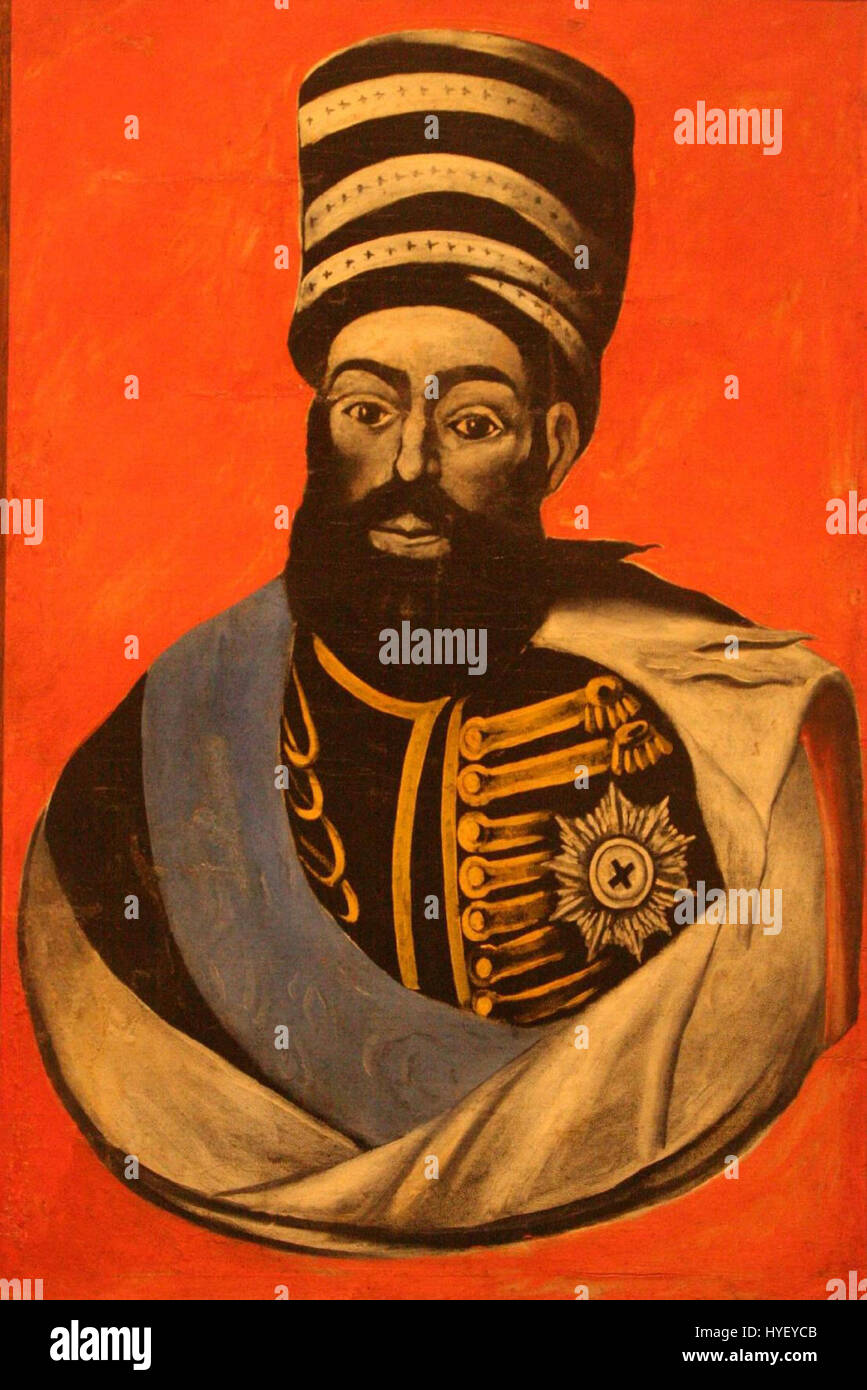 The painting of Erekle II of Georgia by Niko Pirosmani, displayed at ...