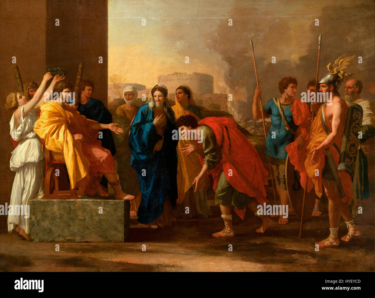 This painting by Nicolas Poussin depicts the Roman general Scipio ...