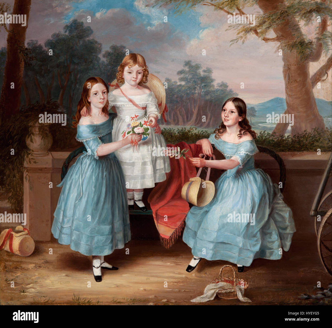 The painting titled 'Emily and Augusta Rose' by Martha Berkeley ...