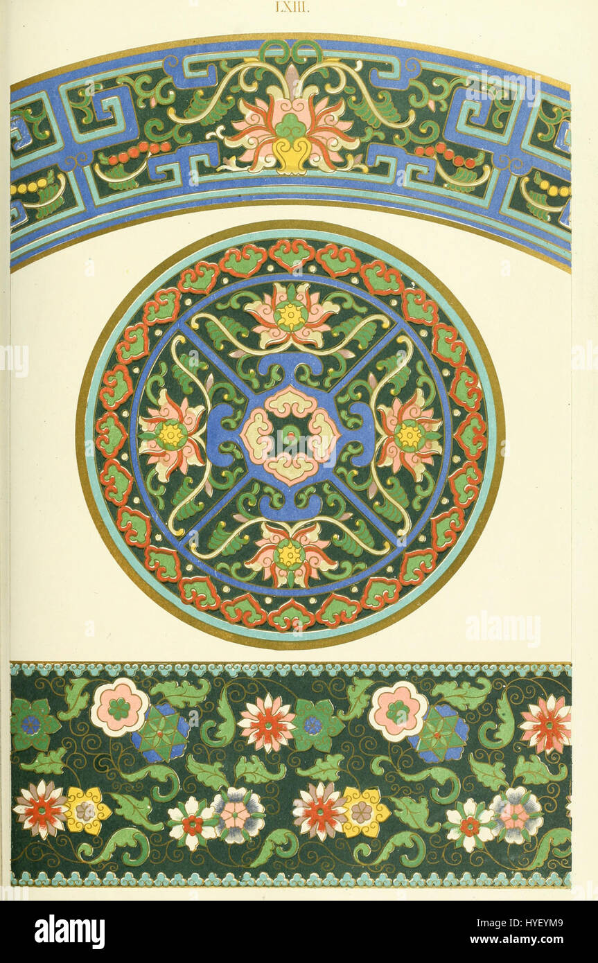 This plate from Owen Jones' 'Examples of Chinese Ornament' (1867 ...