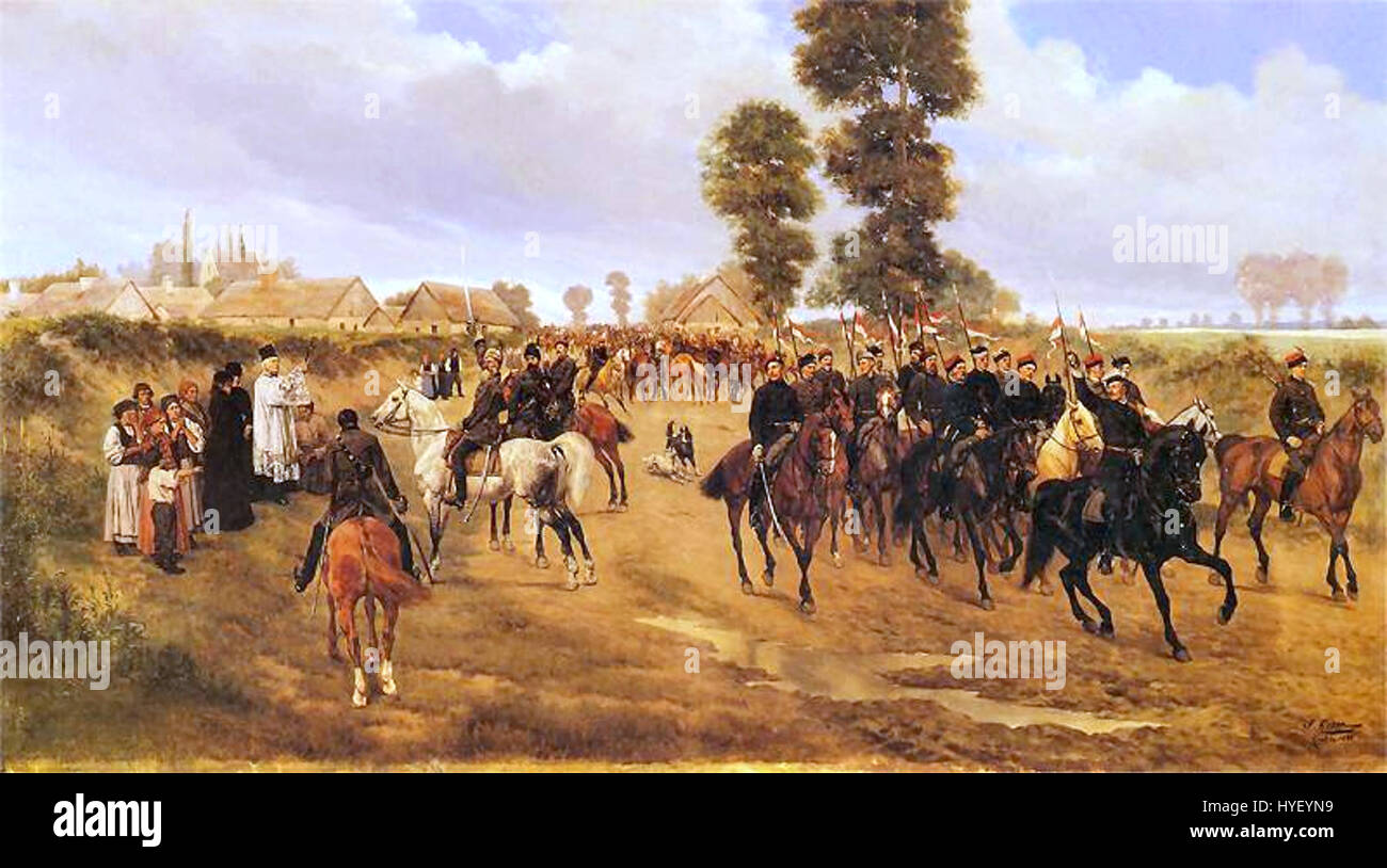 Patrol of Polish Uhlans during January Uprising 1863 Stock Photo - Alamy