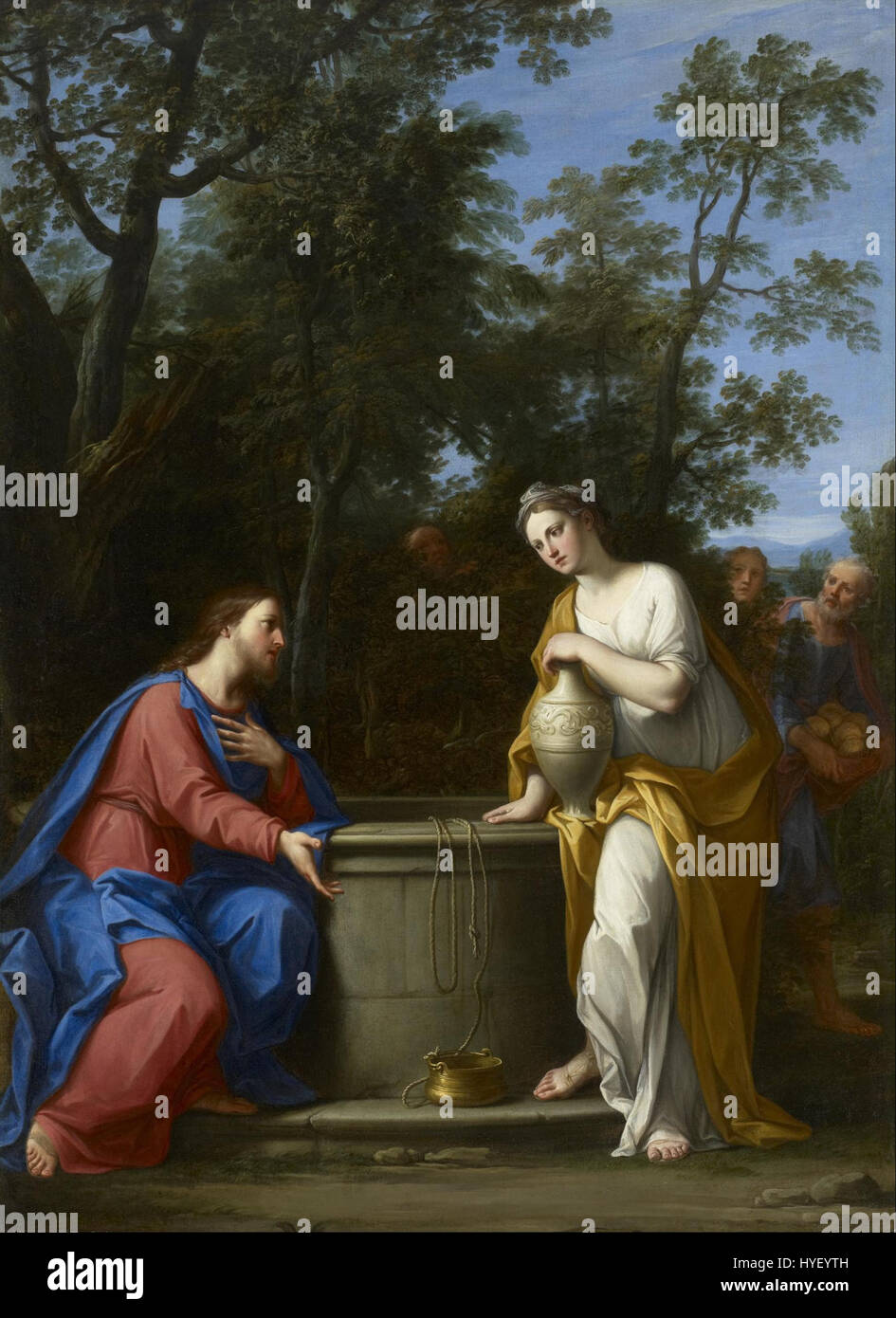 Marcantonio Franceschini's 'Christ and the Woman of Samaria' depicts ...