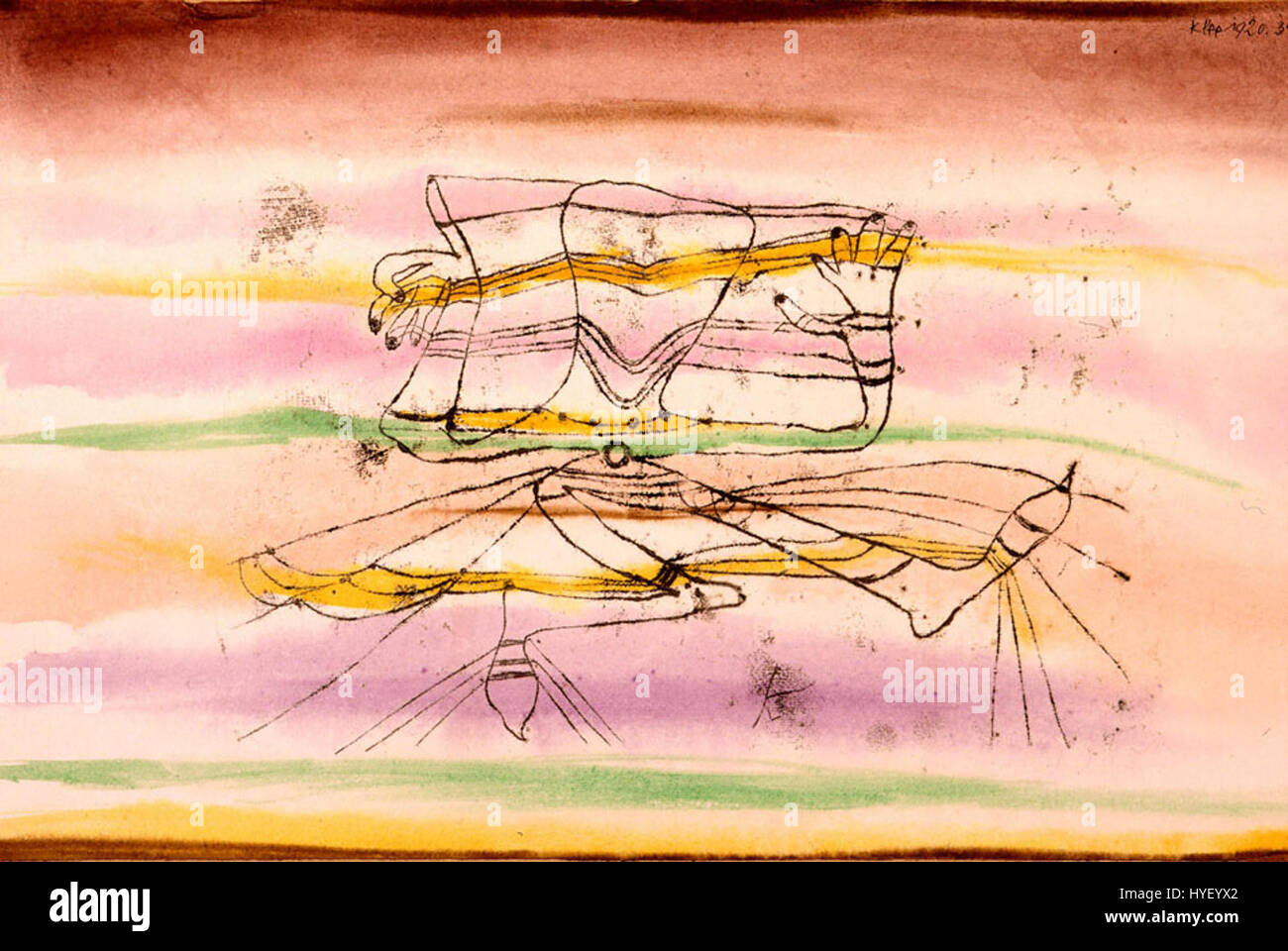 Paul Klee's 'Veil Dance' (1920) illustrates the artist's exploration of ...