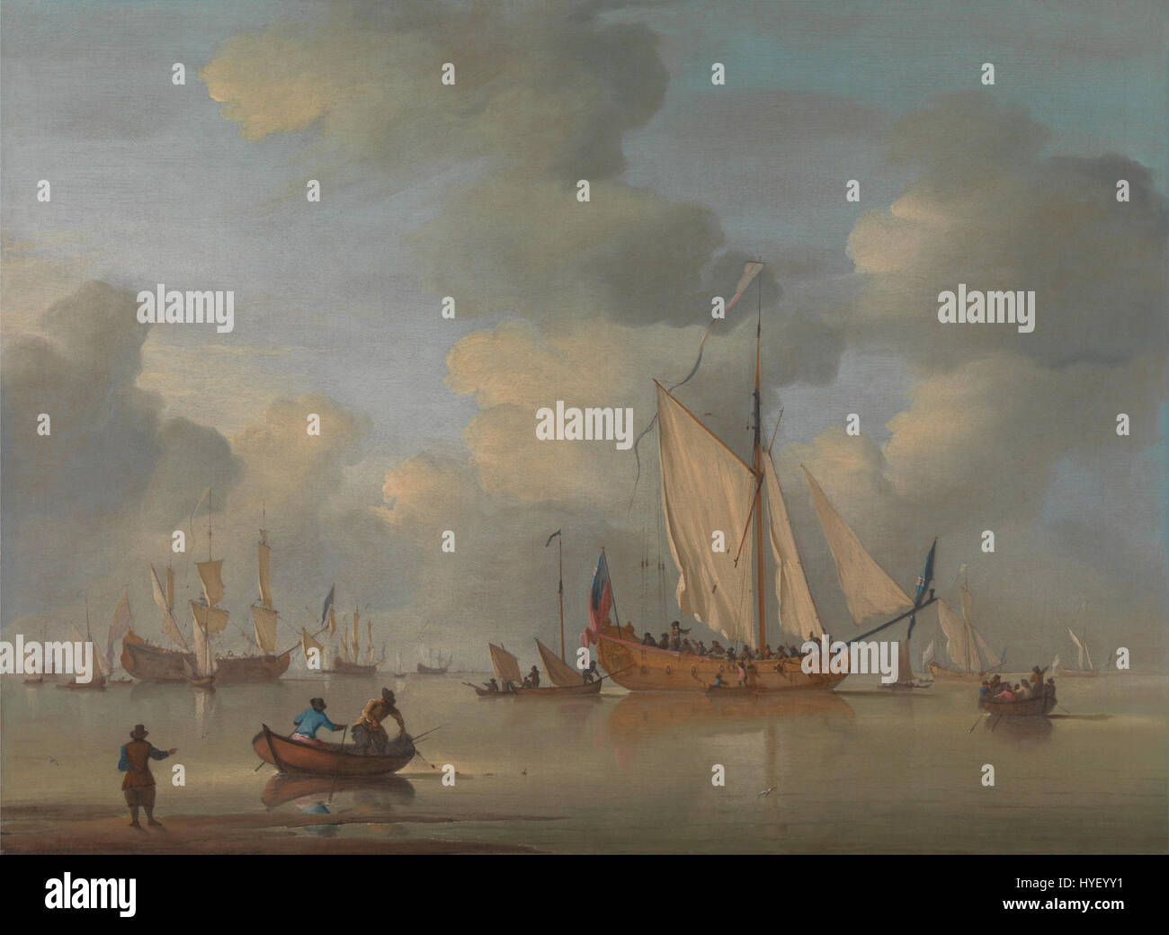 Peter Monamy's 'An English Royal Yacht Standing Offshore in a Calm ...