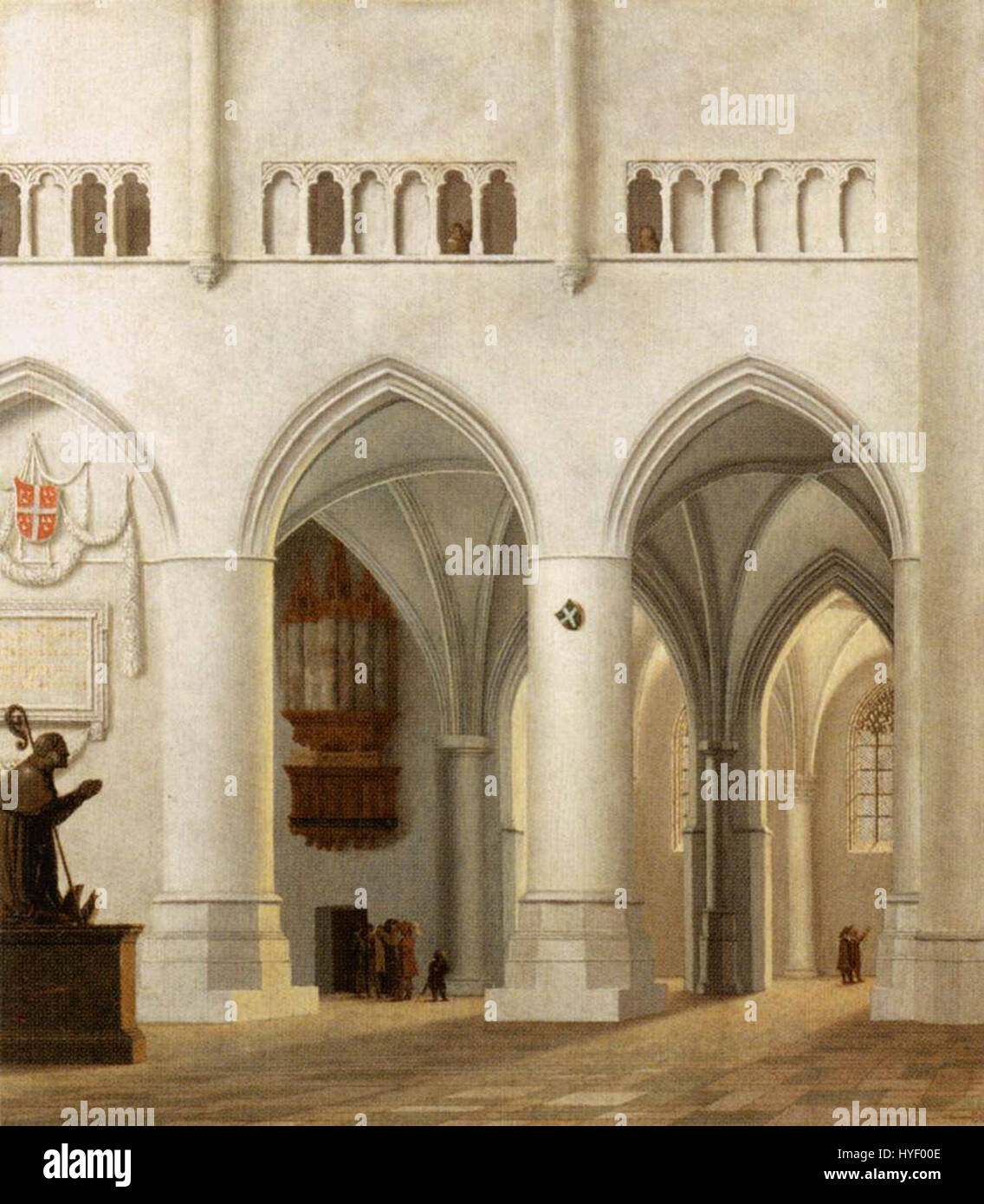 Pieter Jansz. Saenredam's 'Interior of the Church of St. Bavo at ...