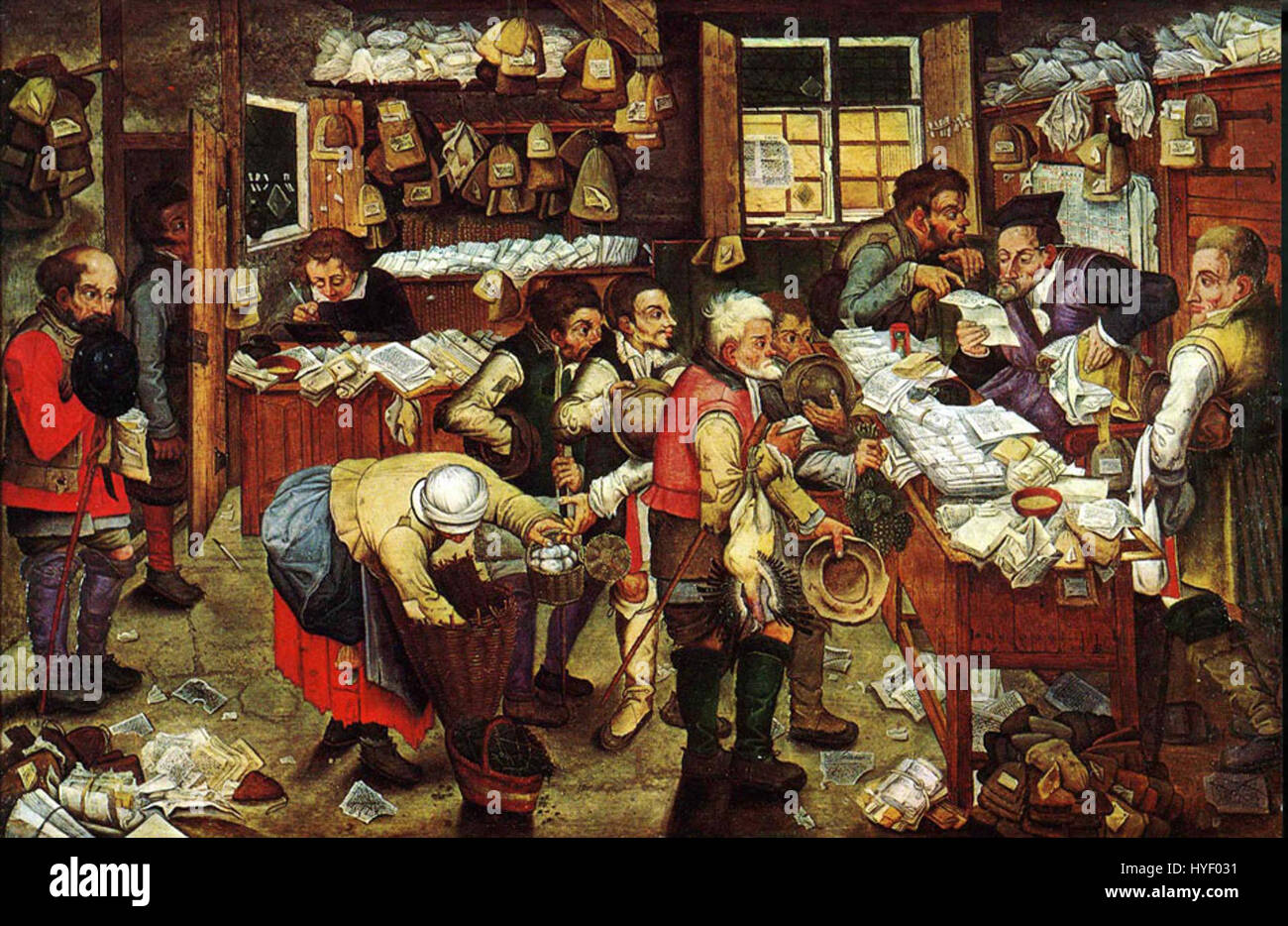 Pieter Brueghel the Younger’s 'Paying the Tax' depicts a scene of ...