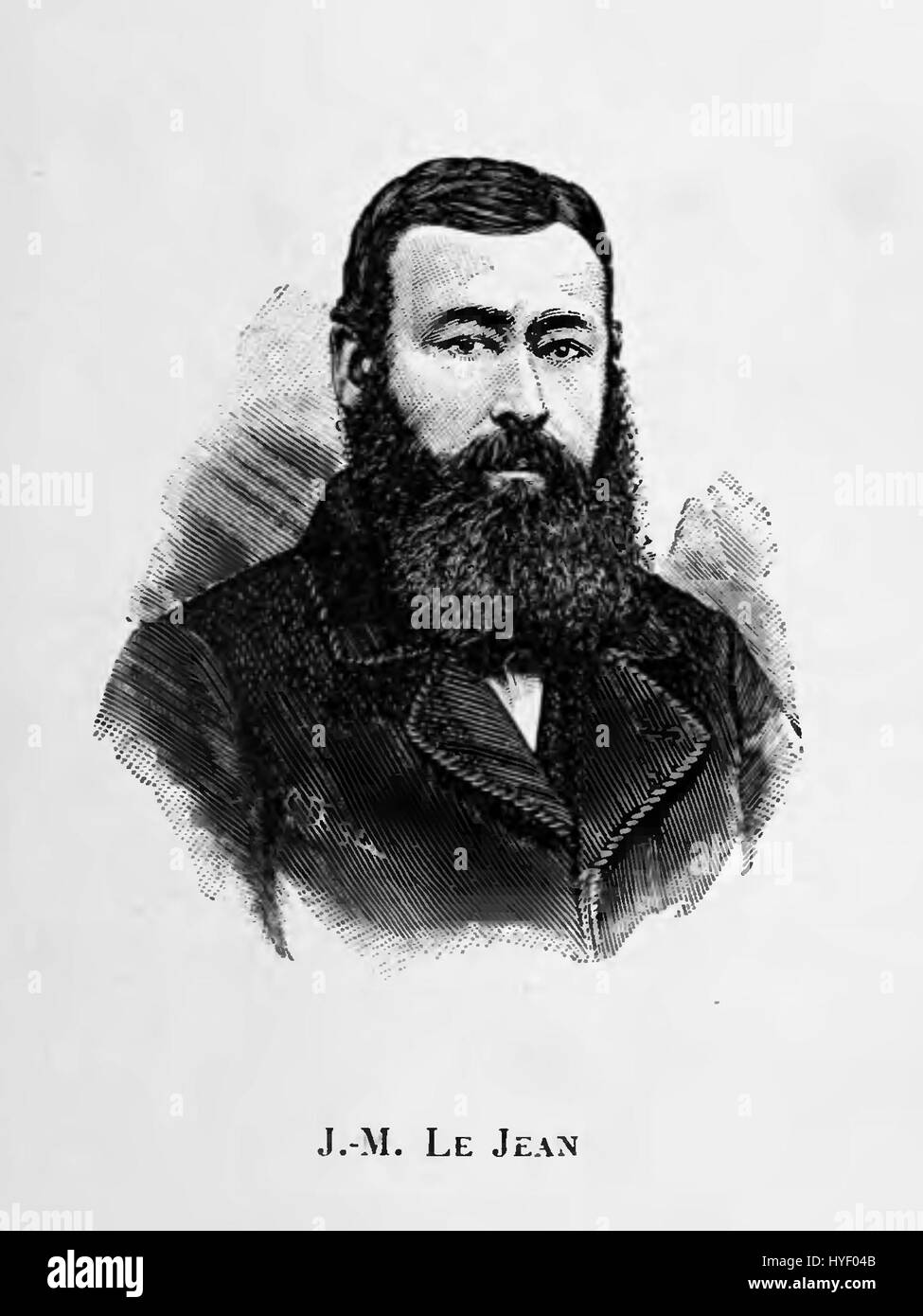 'Portrait de J. M. Le Jean' is a detailed portrait of the French artist ...