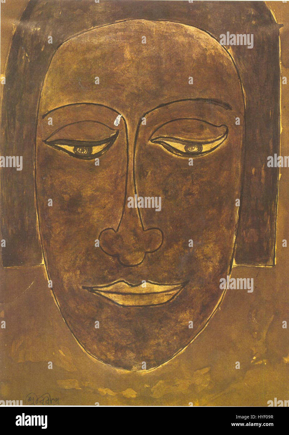 Rabindranath tagore sketch hi-res stock photography and images - Alamy