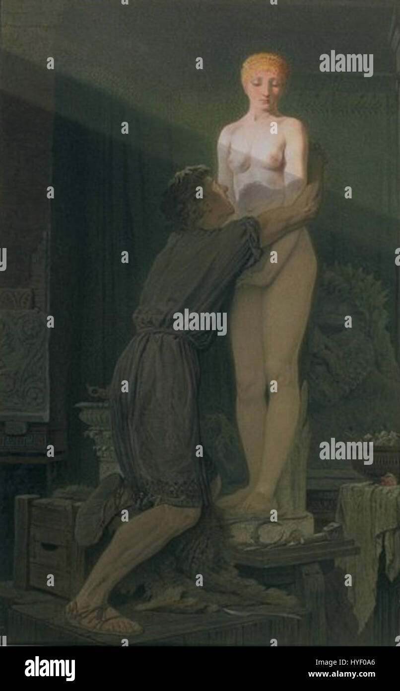 'Pygmalion' by John Tenniel is an illustration inspired by the myth of ...