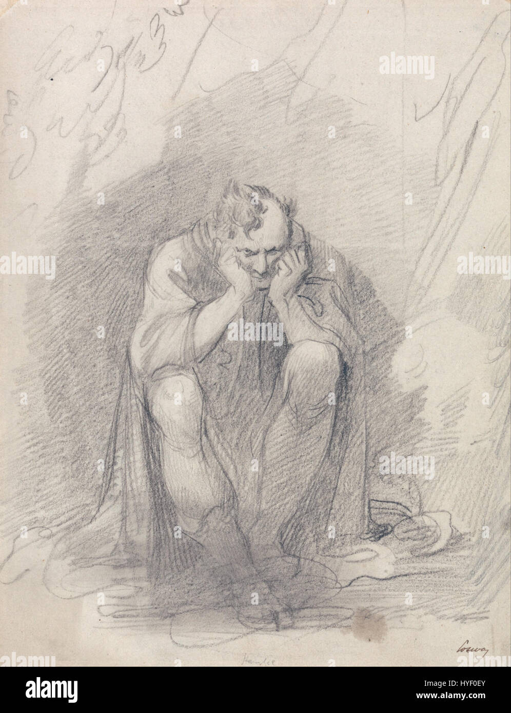 Richard Cosway’s painting, 'Timon of Athens Before His Cave,' depicts a ...