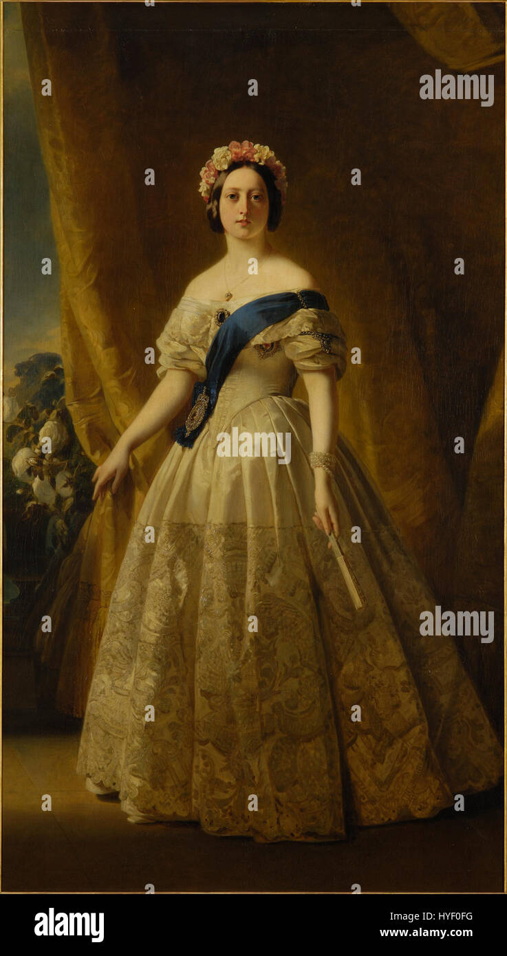 The portrait of Victoria of the United Kingdom captures the iconic ...