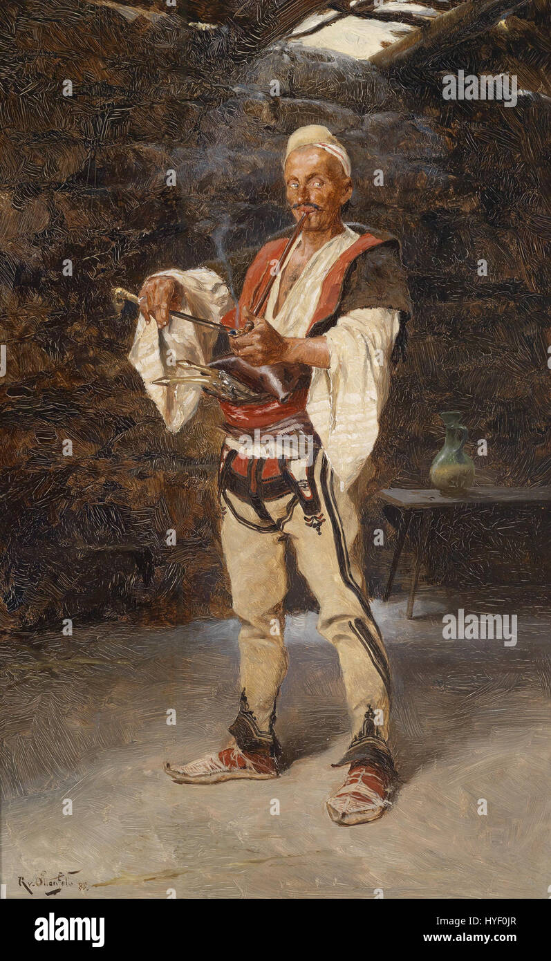 Rudolf Otto Ritter von Ottenfeld Ein Montenegriner 1888 Stock Photo - Alamy