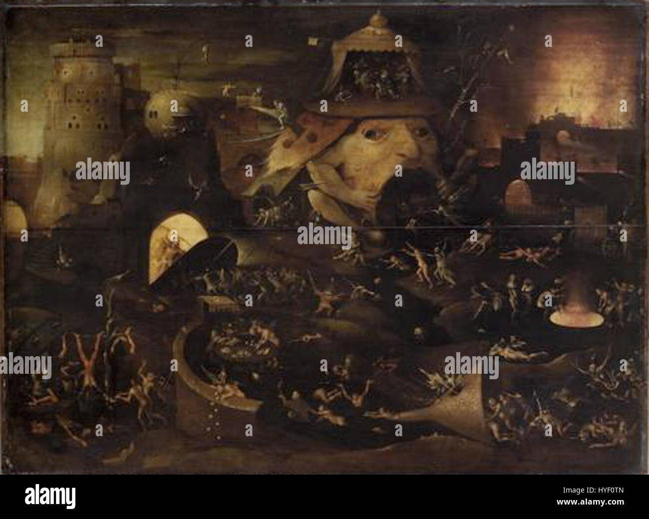 This artwork attributed to Hieronymus Bosch showcases his signature ...