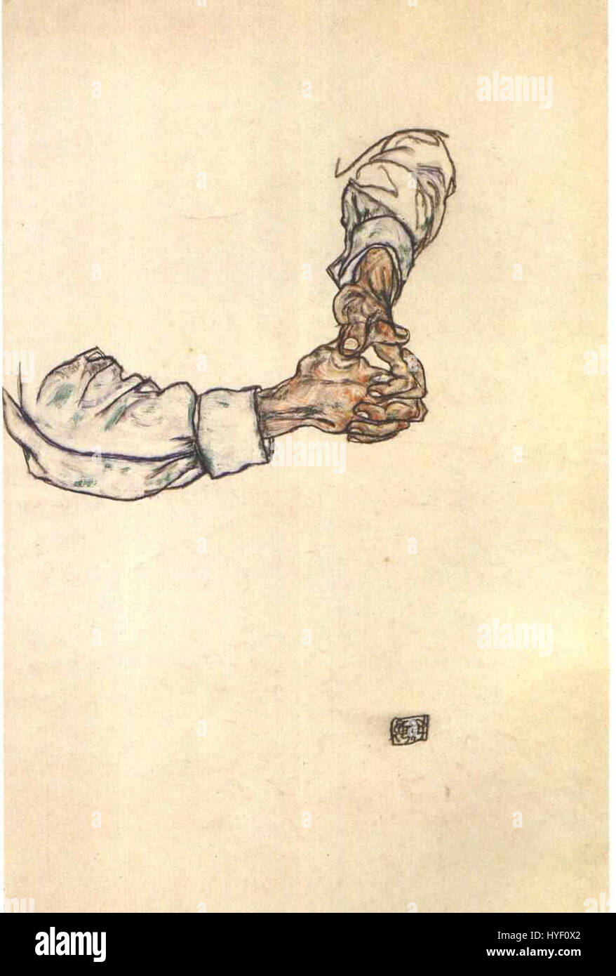 'Handstudie' (1913) by Egon Schiele is a poignant example of the artist ...
