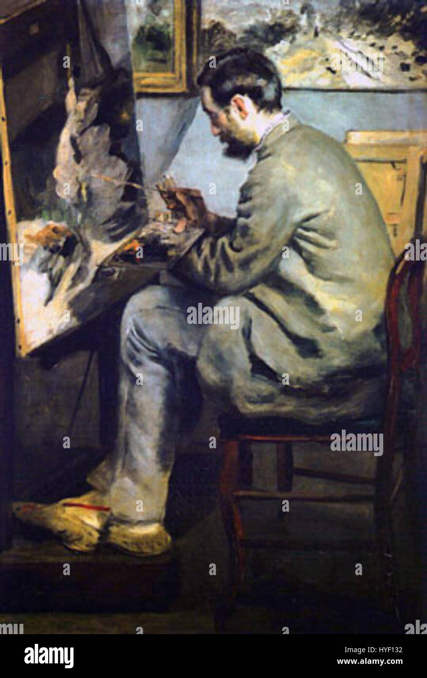This portrait of Jean Frederic Bazille, a French Impressionist artist ...
