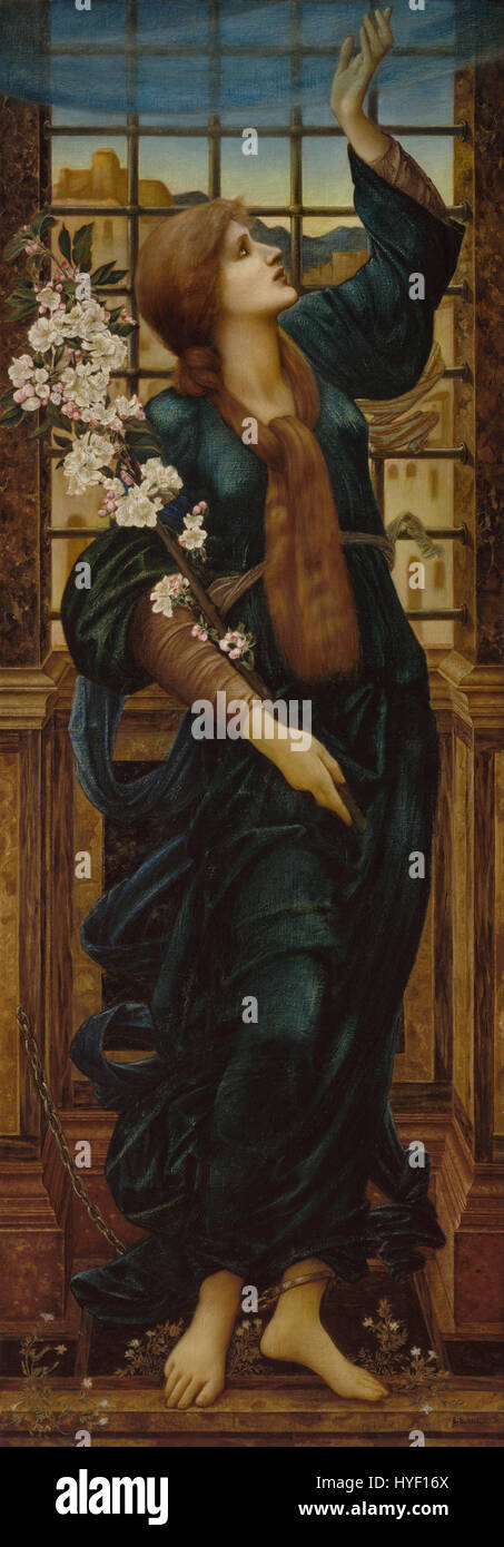 Sir Edward Coley Burne-Jones’ painting 'Hope' portrays a symbolic ...