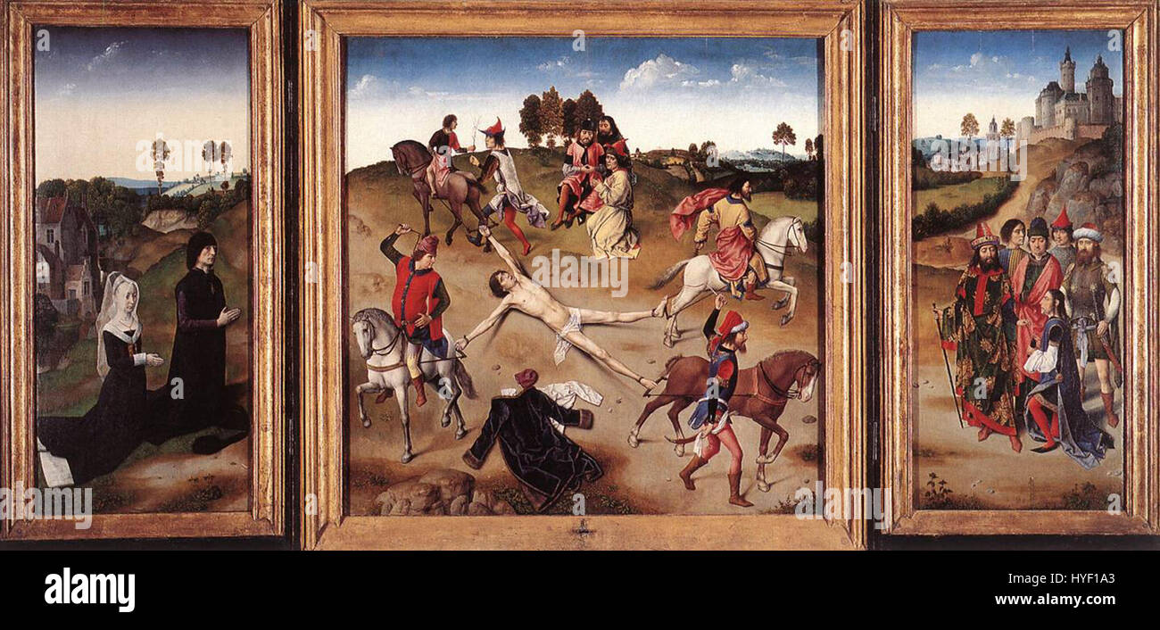 The ‘St. Hippolyte Triptych’ is a religious altarpiece depicting the life and martyrdom of Saint ...