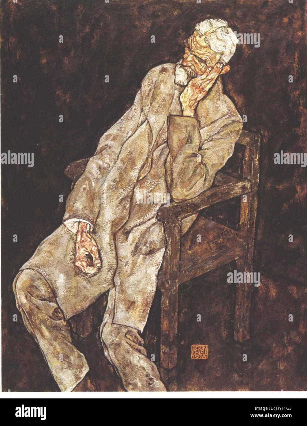 Egon Schiele’s 1916 portrait of Johann Harms is a striking ...