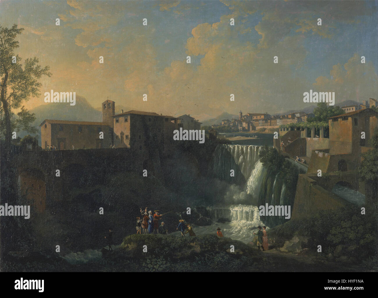 ‘A View of Tivoli’ by Thomas Patch is a landscape painting depicting ...