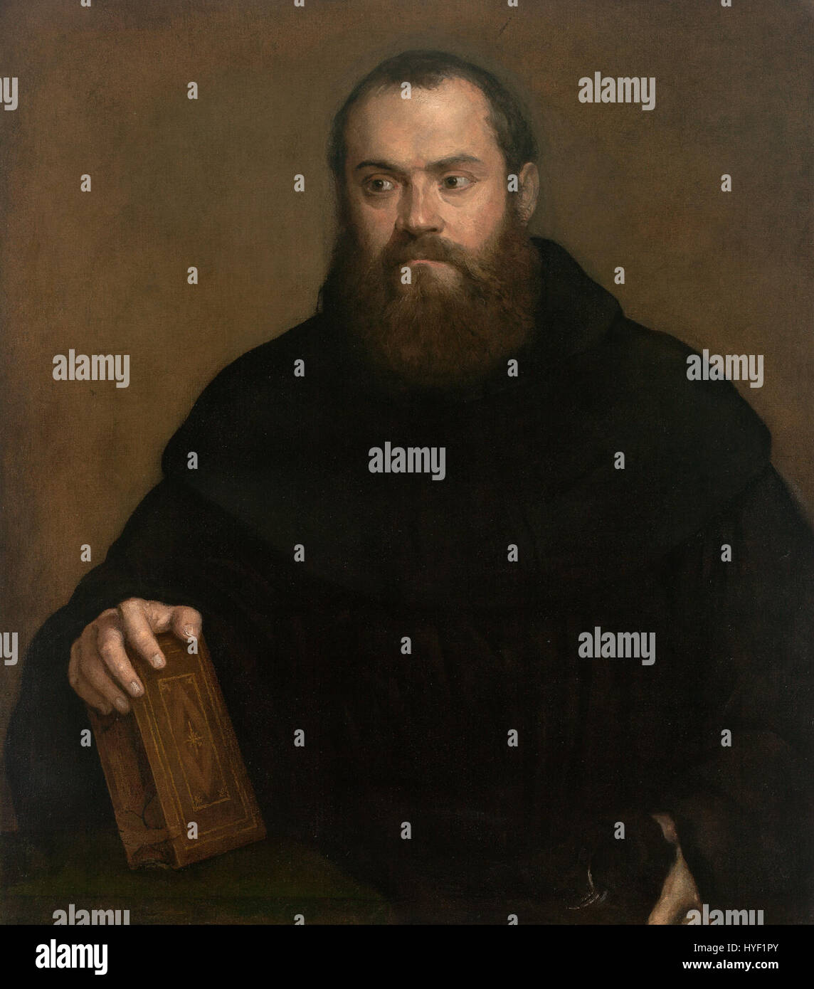 This painting by Titian depicts a monk reading a book, reflecting his ...