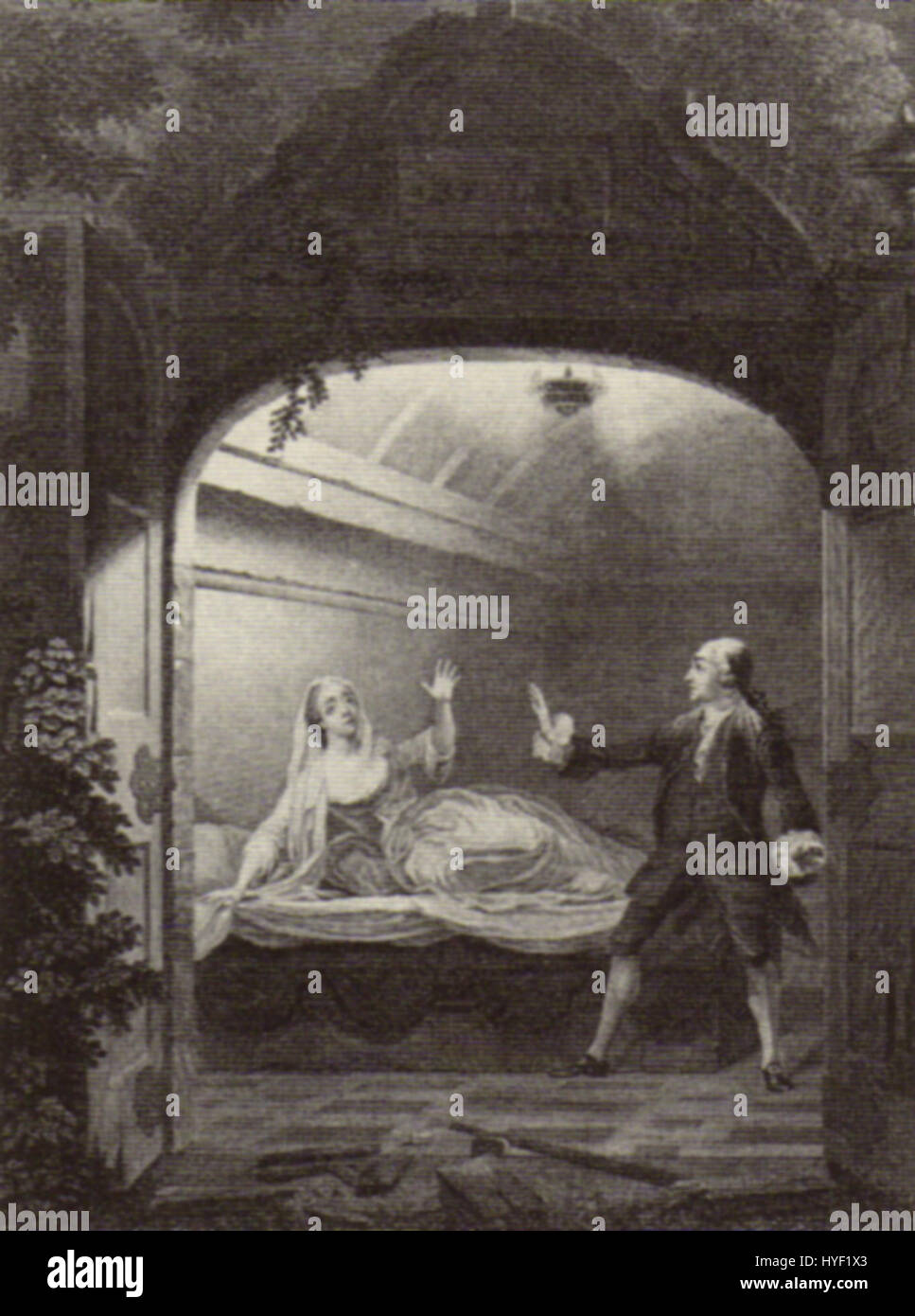 This 1753 portrait of David Garrick, a famous English actor, captures ...