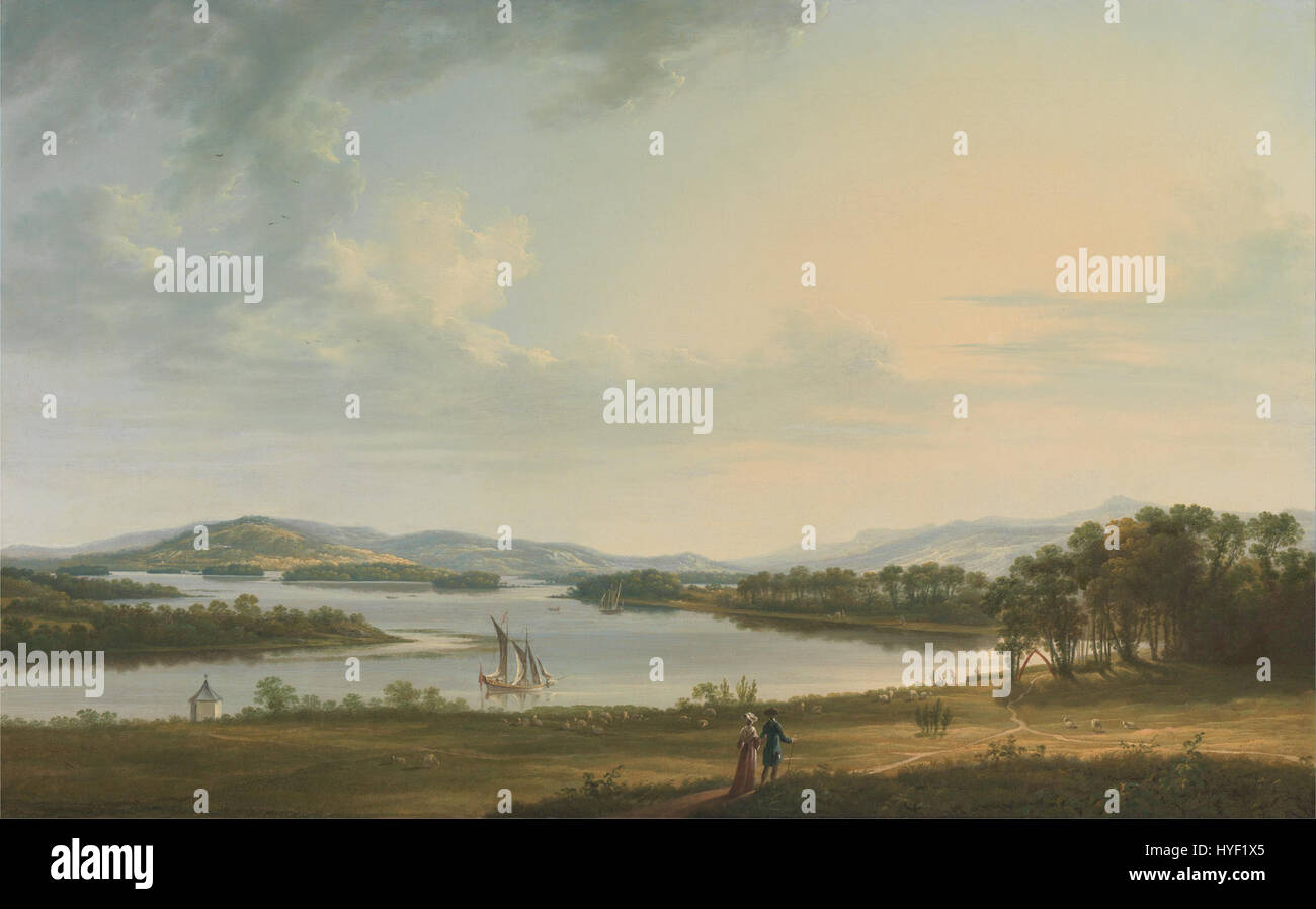 'Knock Ninney and Lough Erne from Bellisle' by Thomas Roberts portrays ...