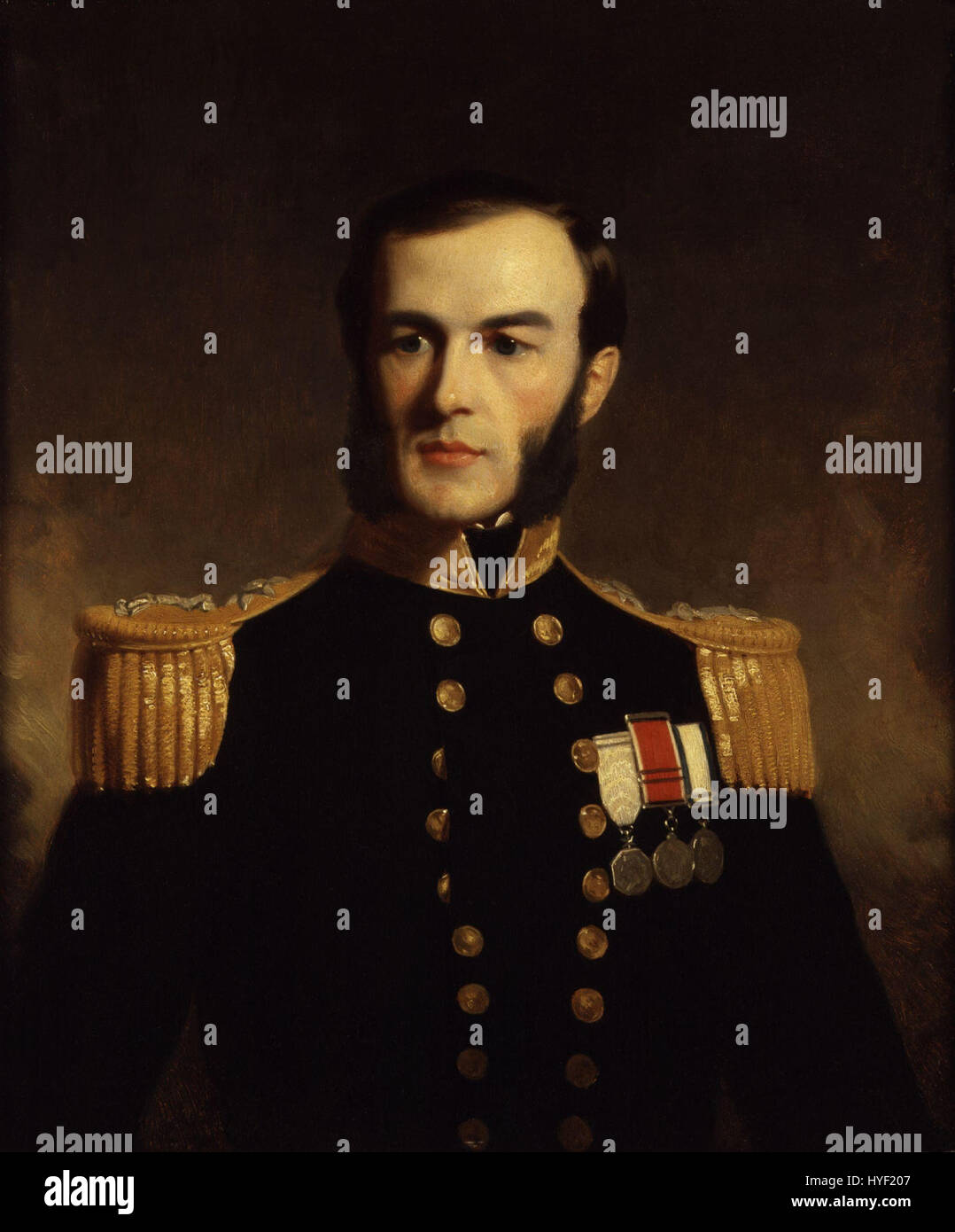 This portrait of Sir Edward Augustus Inglefield, painted by Stephen ...